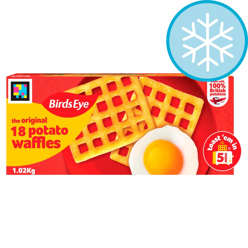 Birds Eye 18 Potato Waffles 1.02Kg - Tesco Groceries