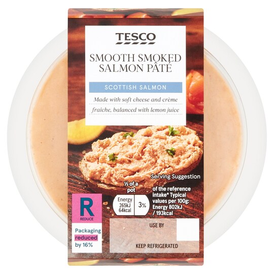 Tesco Smooth Smoked Scottish Salmon Pate 100G - Tesco Groceries