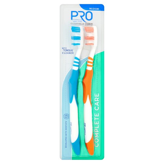 Pro Formula Complete Care Toothbrush 2 Pack - Tesco Groceries
