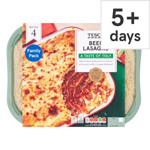 Tesco Beef Lasagne 1.5Kg - Tesco Groceries
