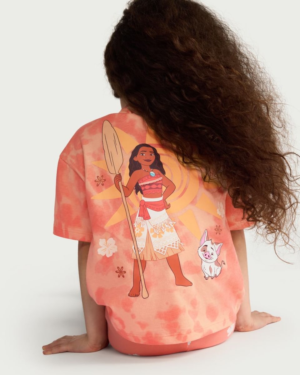 Disney Moana 2-Piece Cotton Rich T-Shirt and Cycling Shorts Set in ...