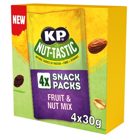Kp Nut-Tastic Fruit & Nut Mix 4 X 30G - Tesco Groceries