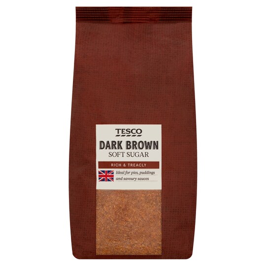 Tesco Dark Brown Soft Sugar 1Kg Bag - Tesco Groceries