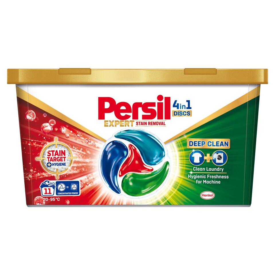Persil Discs 4in1 Deep Clean Expert Laundry Detergent 11 Washes 187 g ...