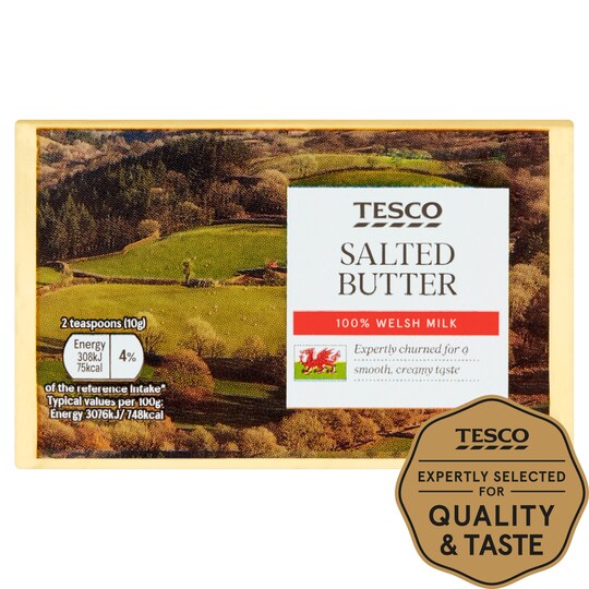 Tesco Welsh Butter Salted 250G - Tesco Groceries