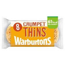 Warburtons Crumpet Thins 8 pack - Tesco Groceries