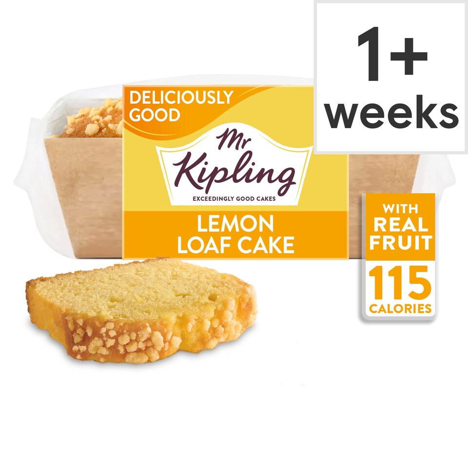 Mr Kipling Lemon Loaf Cake & Crumble 210G - Tesco Groceries
