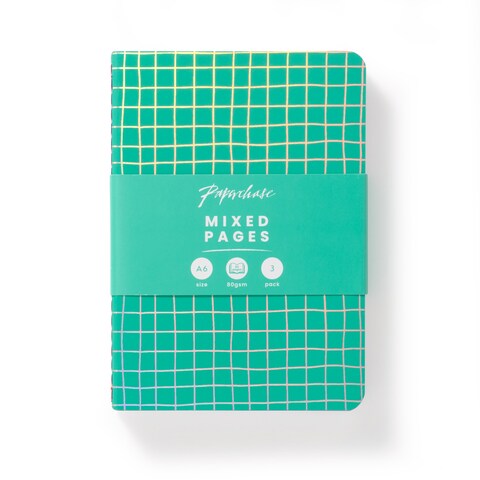 Paperchase Happy Space Set of 3 A6 Notebooks - Tesco Groceries