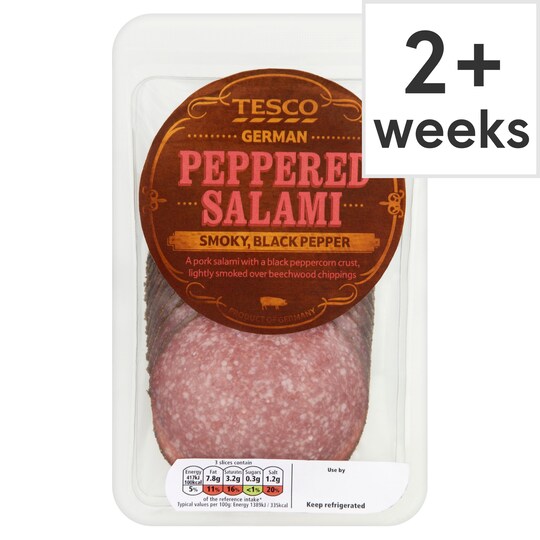 Tesco German Peppered Salami 130G - Tesco Groceries
