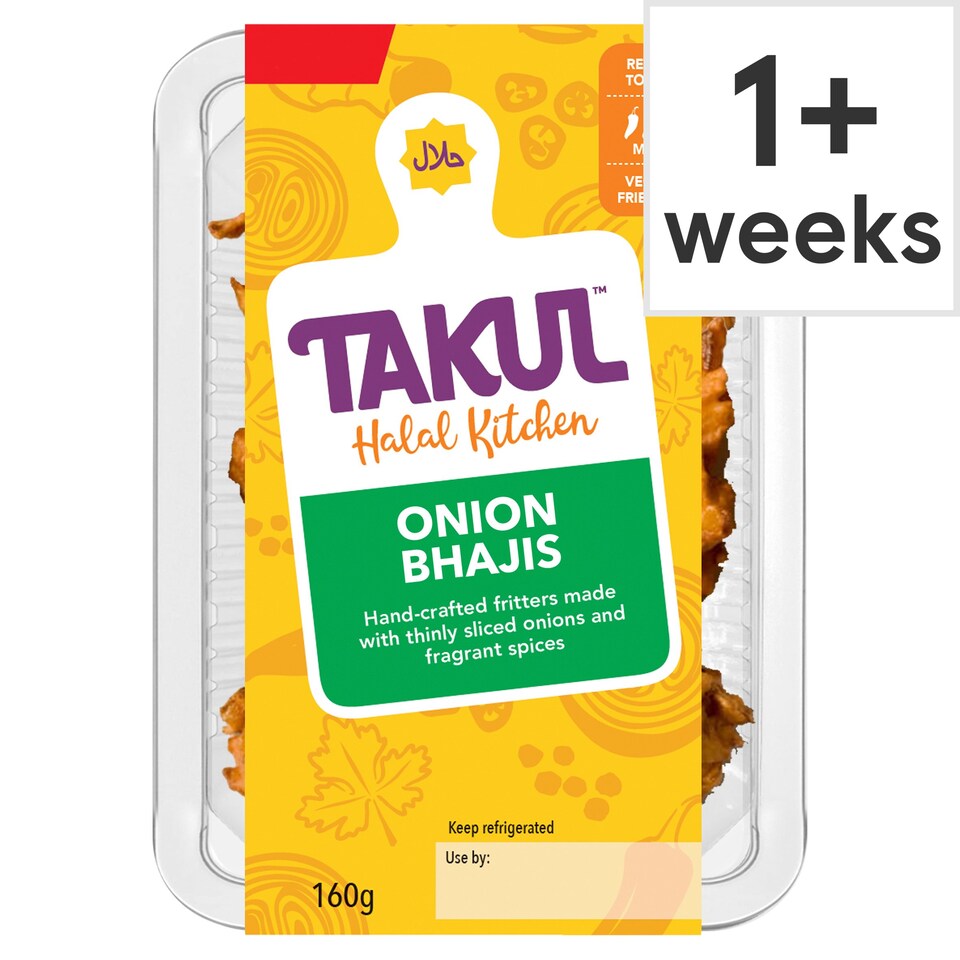 Takul Halal Kitchen Onion Bhaji 160g - Tesco Groceries