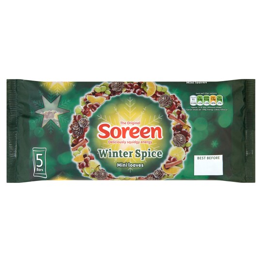 Soreen Winter Spice Mini Loaves 5pk 150g - Tesco Groceries