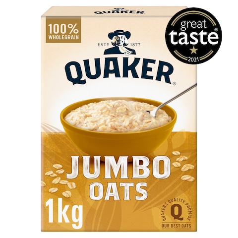 Quaker Jumbo Porridge Oats 1kg - Tesco Groceries
