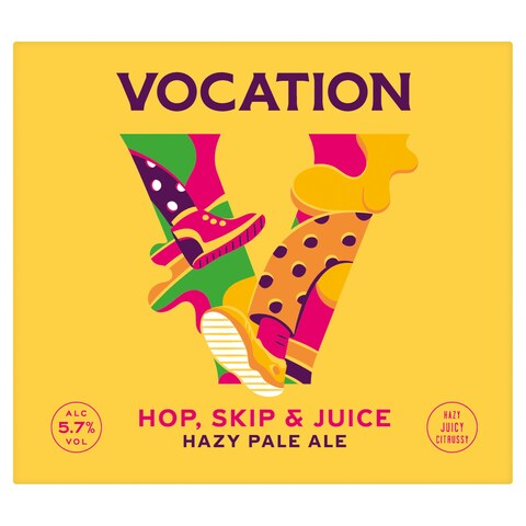 Vocation Hop Skip & Juice Hazy Pale Ale 4X440ml - Tesco Groceries