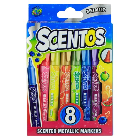 Scentos Scented Metallic Marker 8Pk - Tesco Groceries