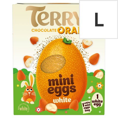 Terry's White Chocolate Orange Easter Egg & Mini Eggs 200g - Tesco ...