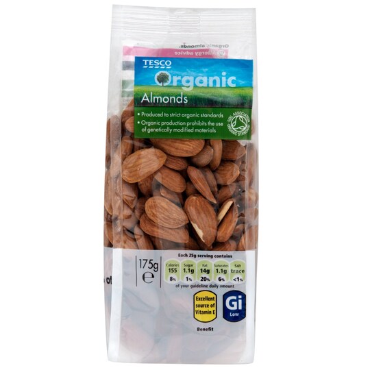 Tesco Organic Almonds 200G - Tesco Groceries
