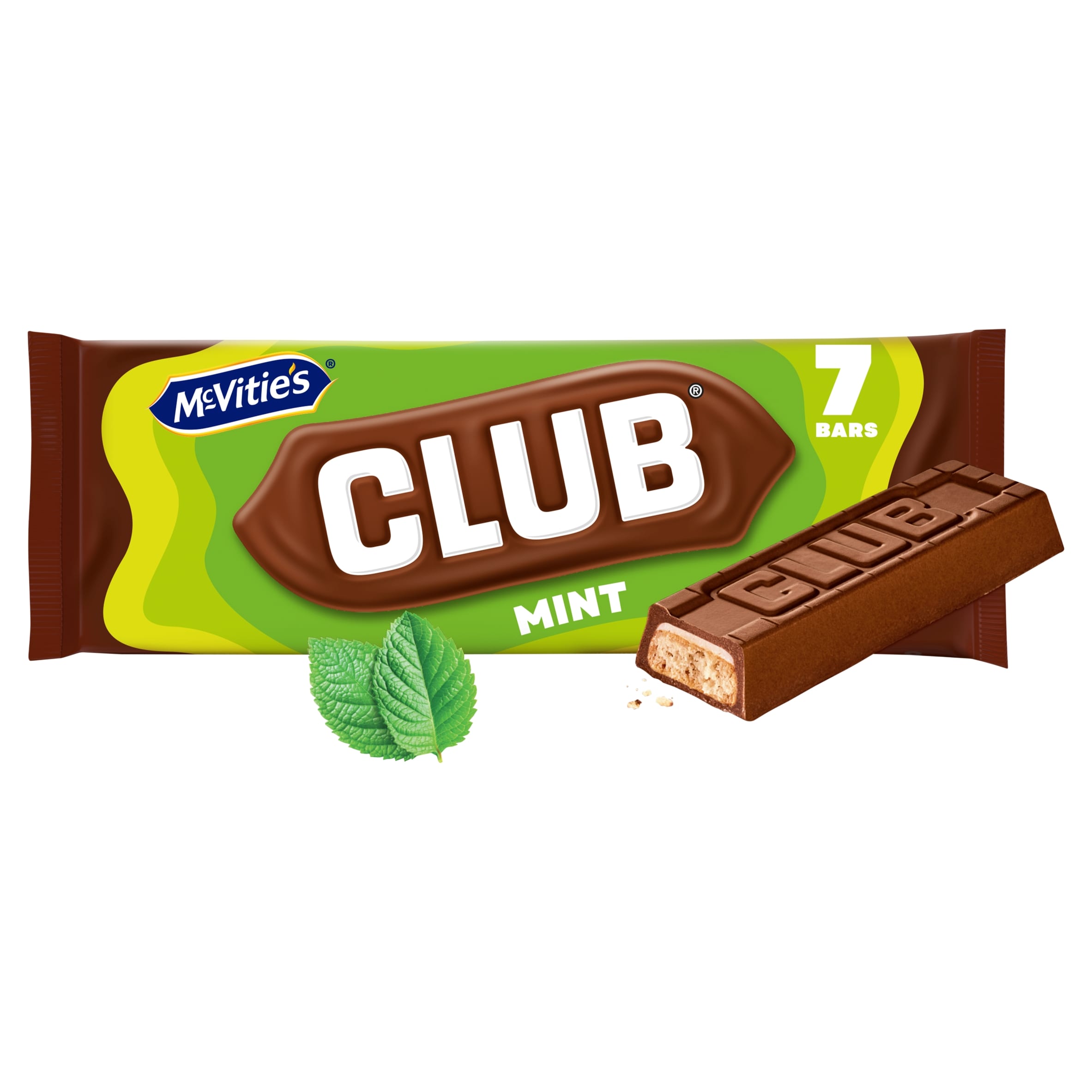 Mcvitie's Club Mint Biscuit Bars 7X22G - Tesco Groceries