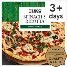 Tesco Stonebaked Spinach & Ricotta Pizza 314G - Tesco Groceries