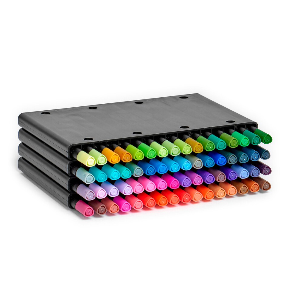 Deco Time 16pk Fine Twinmarkers In Deco Tray - Tesco Groceries