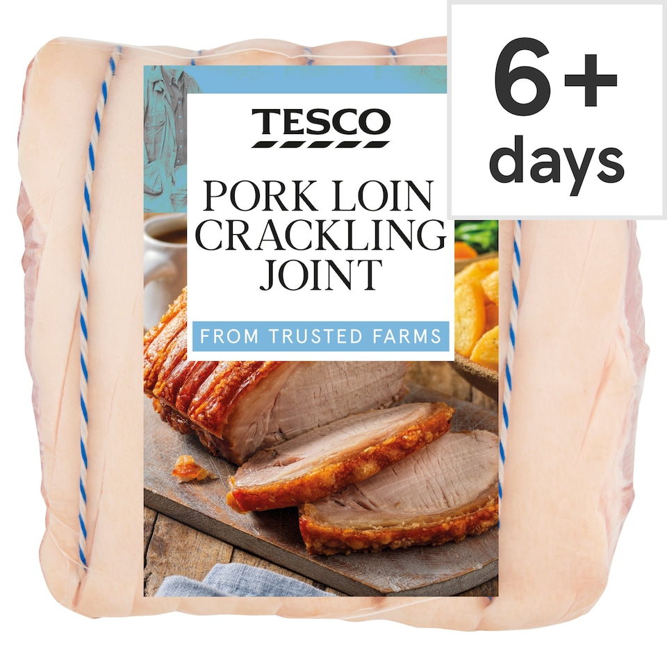 Tesco British Pork Loin Crackling Joint 700g-1.3kg - Tesco Groceries