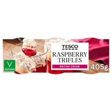 Tesco Raspberry Trifles 405G (3X135g) - Tesco Groceries