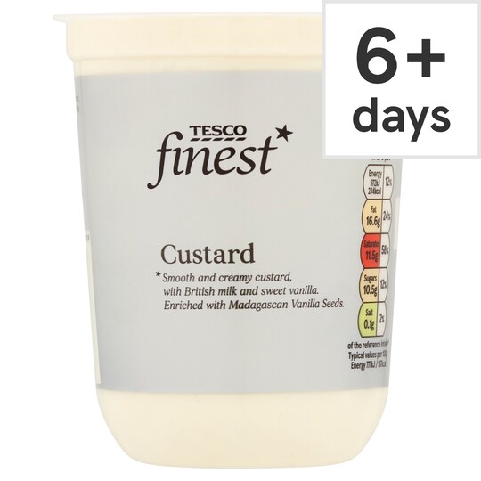 Tesco Finest Custard 500G - Tesco Groceries