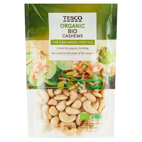 Tesco Organic Bio Cashews 150 g - Tesco Groceries