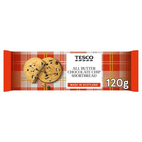 Tesco All Butter Chocolate Chip Shortbread 120g - Tesco Groceries