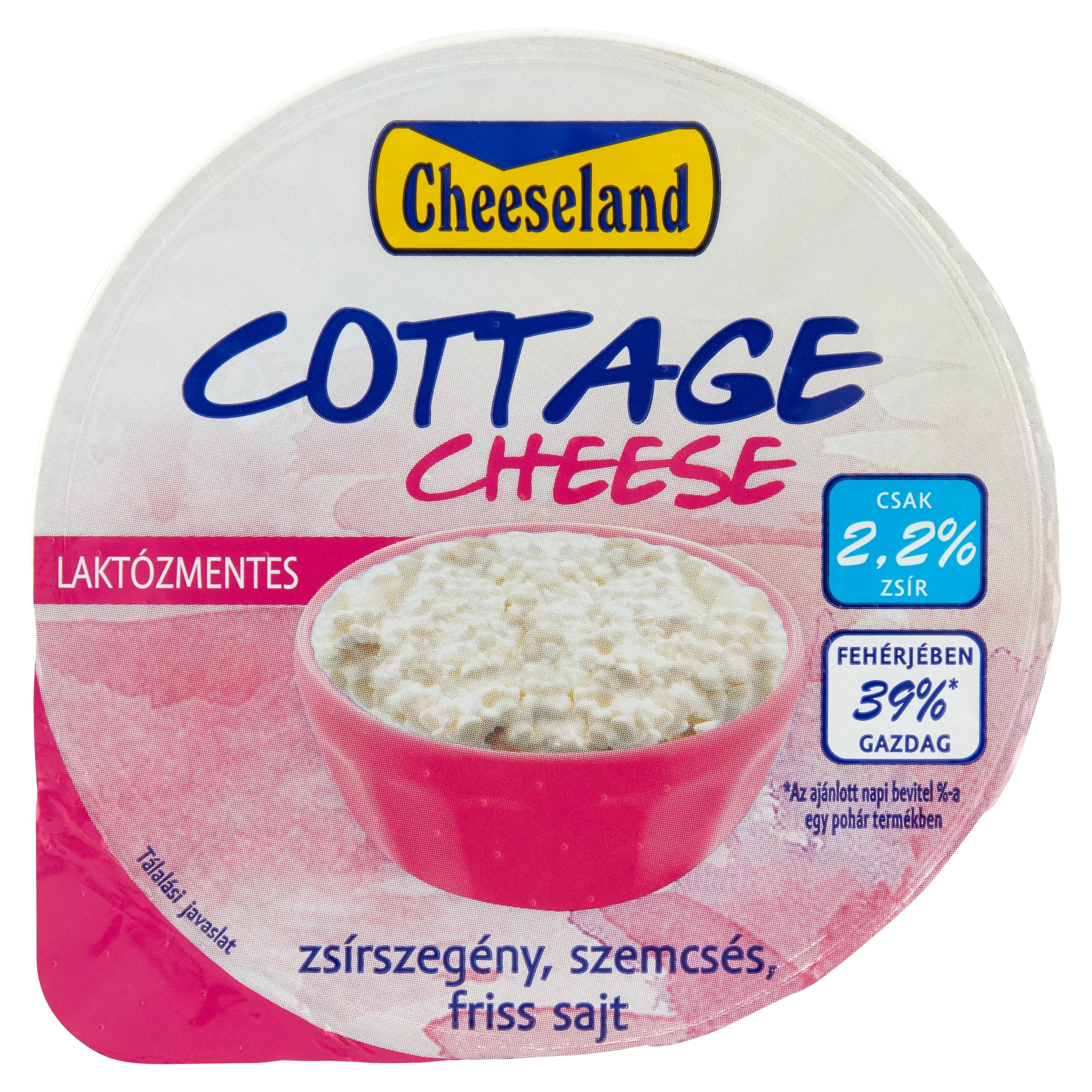 Cheeseland laktózmentes, zsírszegény cottage cheese 150 g - Tesco Groceries