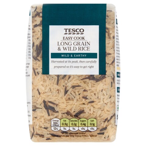 Tesco Easy Cook Long Grain & Wild Rice 500g - Tesco Groceries