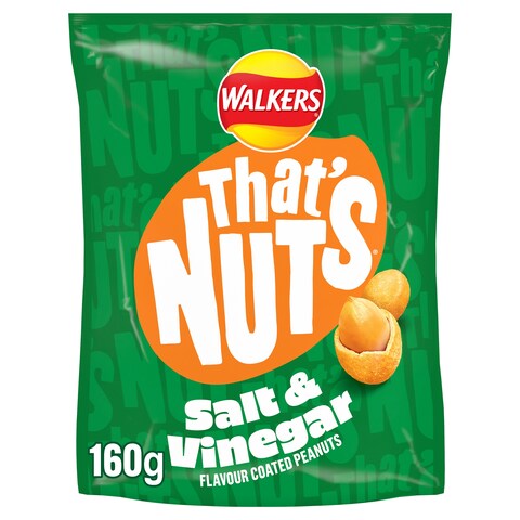 Walkers Thats Nuts Salt & Vinegar 160g - Tesco Groceries