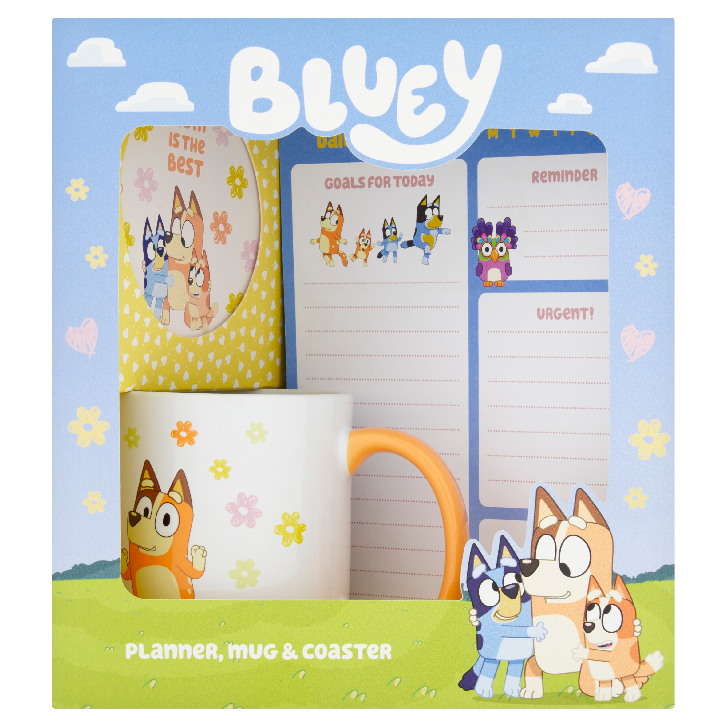 Bluey Mother's Day Daily Planner Coaster And Mug - Tesco Groceries