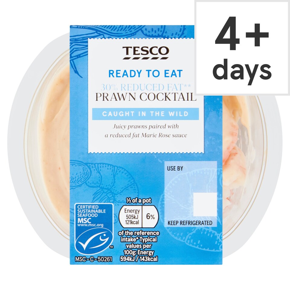 Tesco 30% Reduced Fat Prawn Cocktail 170G - Tesco Groceries
