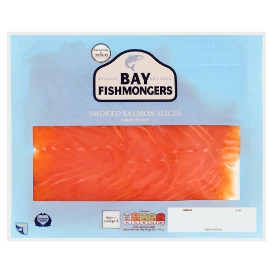 Bay Fishmonger Smoked Salmon Slices 300g - Tesco Groceries