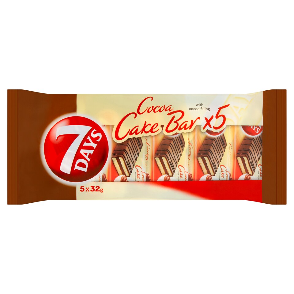 7 Days Cake bar s kakaovou nápl&ou s &okoládovou polevou 5 x 32 g ...