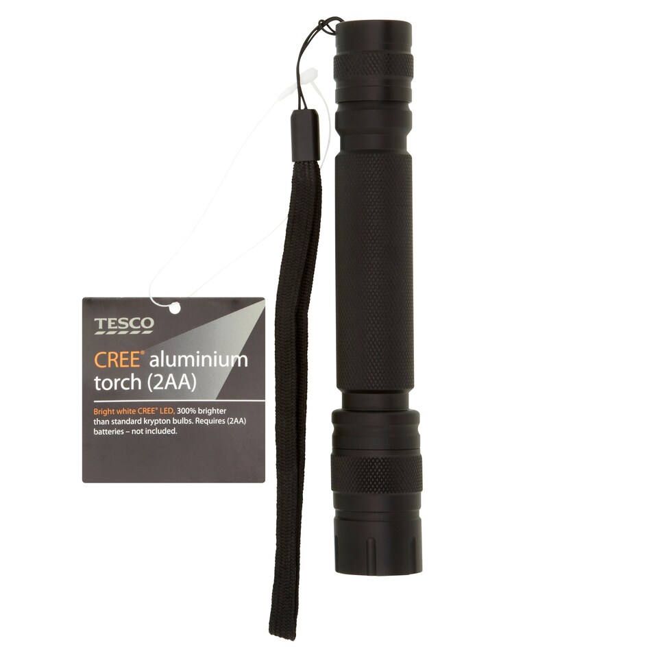 Tesco Cree Aluminium Torch (2Aa) - Tesco Groceries