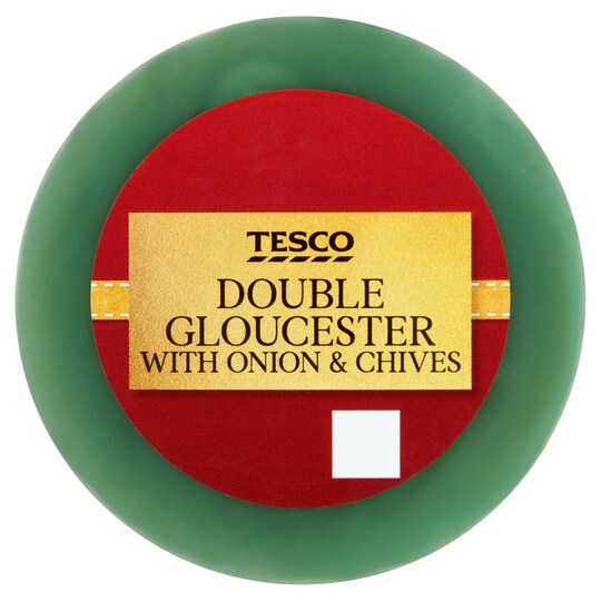 Tesco Gloucester Chive, Onion Truckle 100G - Tesco Groceries