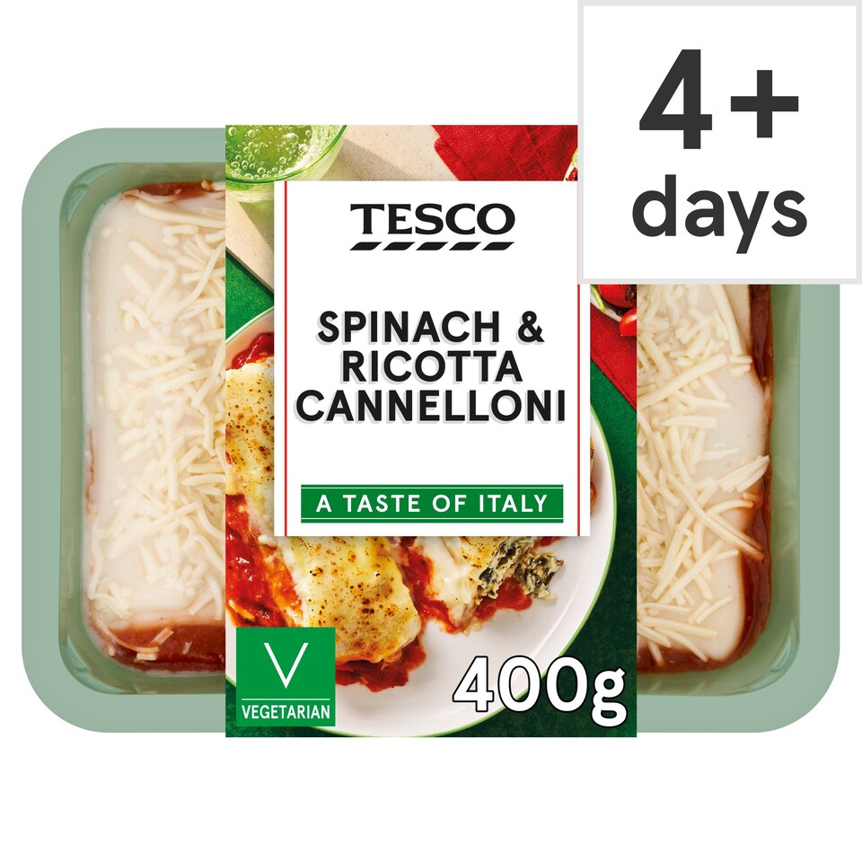 Tesco Spinach & Ricotta Cannelloni 400G - Tesco Groceries