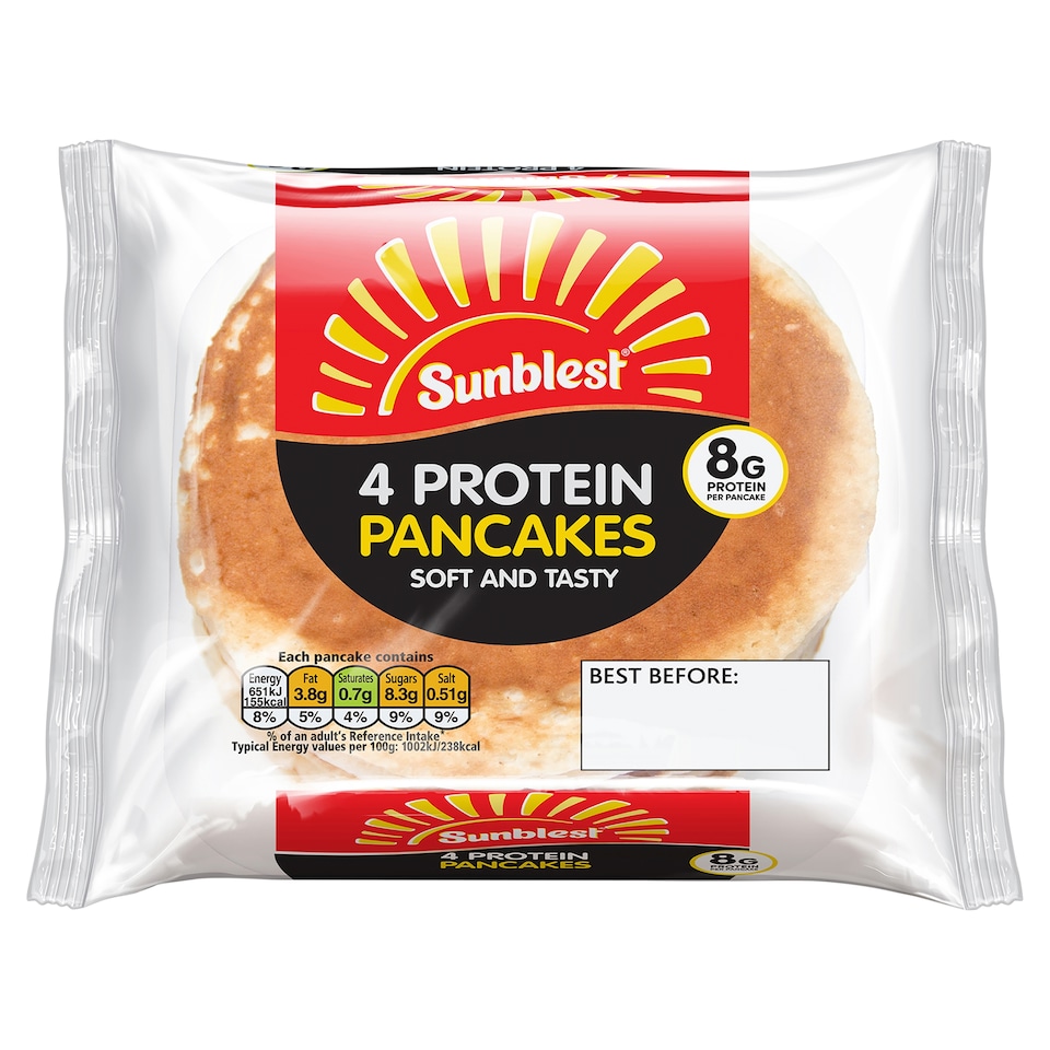 SUNBLEST 4 PROTEIN PANCAKES - Tesco Groceries