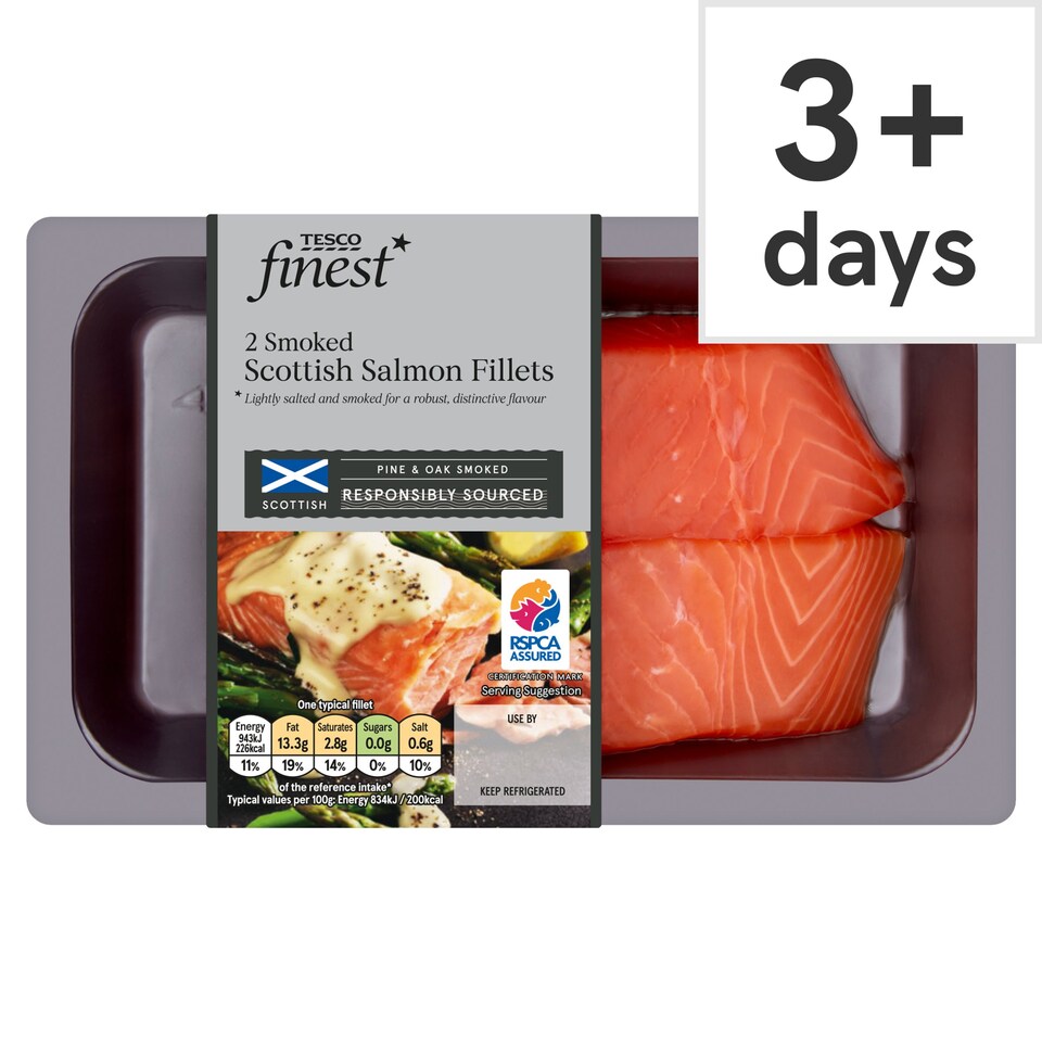 Tesco Finest Scottish Smoked Salmon Fillets 240G - Tesco Groceries