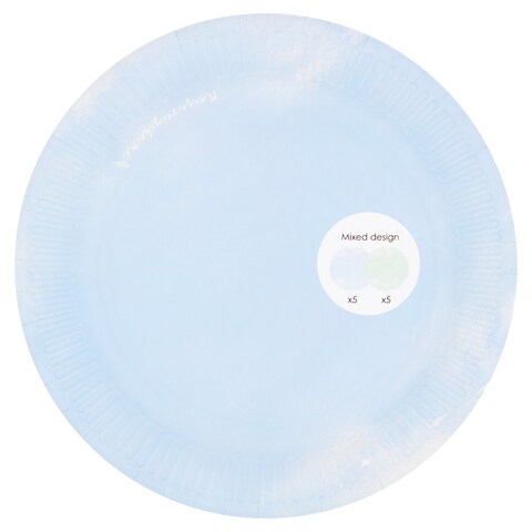 Tesco Pastel Mix Plates 23Cm 10 Pack - Tesco Groceries