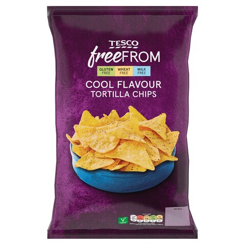 Tesco Free From Cool Flavour Tortilla Chips 200g - Tesco Groceries