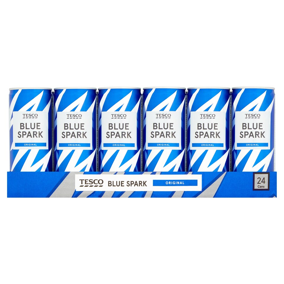 Tesco Blue Spark 24X250ml - Tesco Groceries