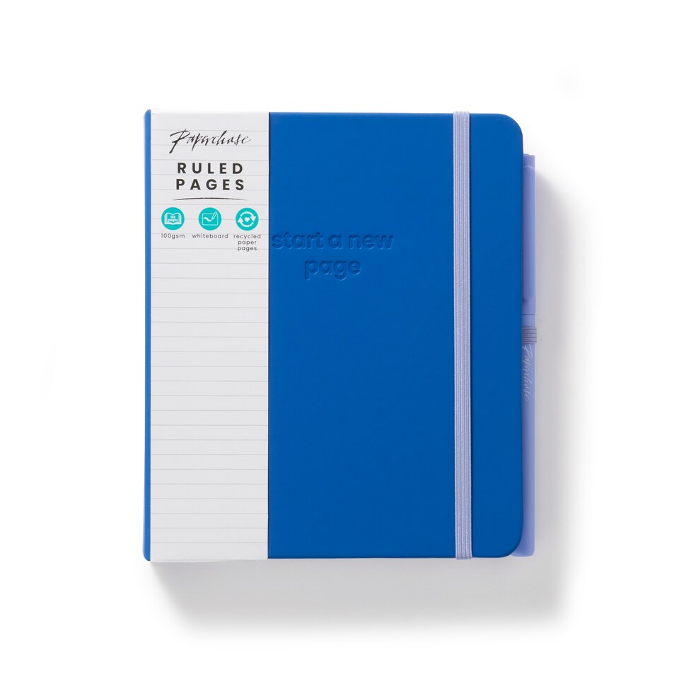 Paperchase Rainbow A6 Notebook with Whiteboard & Pen - Blue - Tesco ...