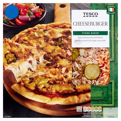 Tesco Cheese Burger Pizza 345G - Tesco Groceries