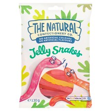 The Natural Confectionery Company Jelly Snakes Sweets Bag 130g - Tesco ...