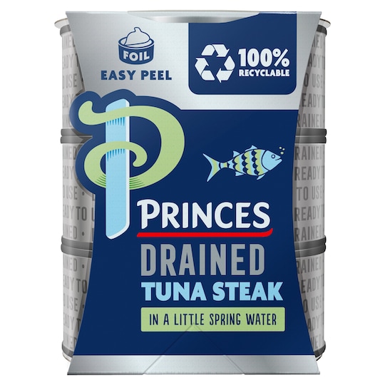 Princes Drained Tuna Steak In Spring Water 3X110g - Tesco Groceries