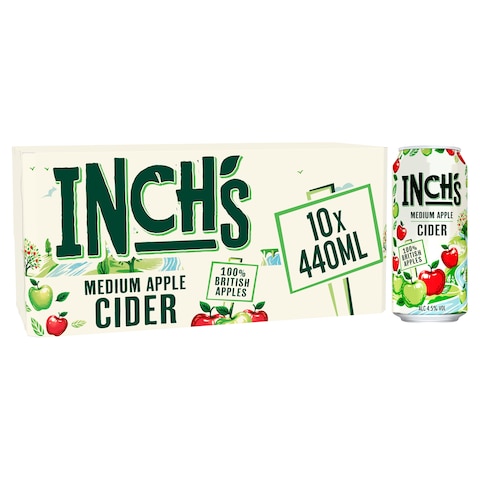 Inch's Medium Apple Cider Can 10x440ml - Tesco Groceries