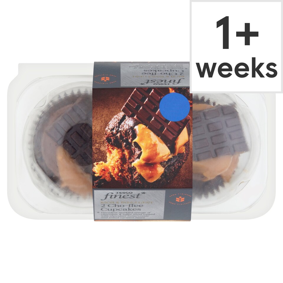 Tesco Finest 2 Cho-ffee Cupcakes - Tesco Groceries