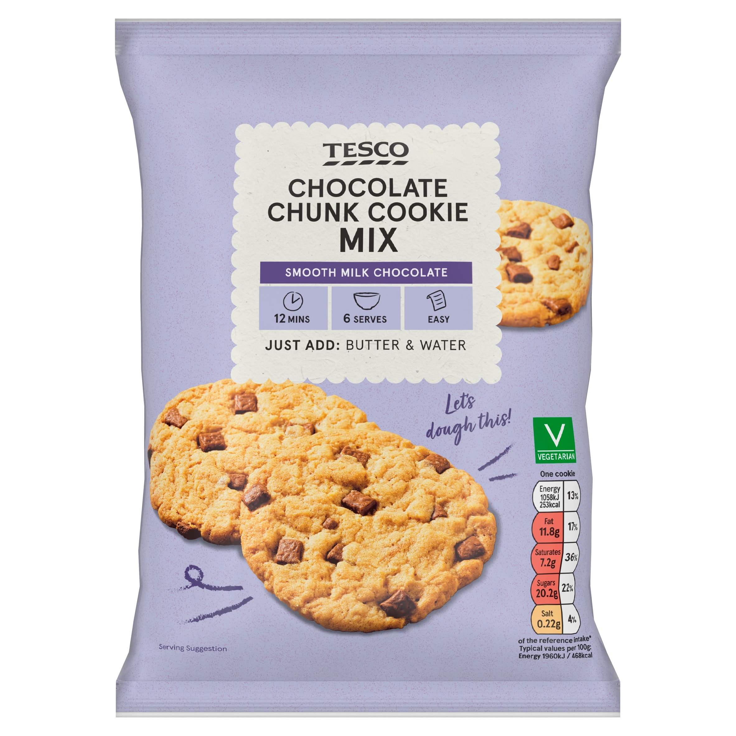 Tesco Chocolate Chunk Cookie Mix 285G - Tesco Groceries